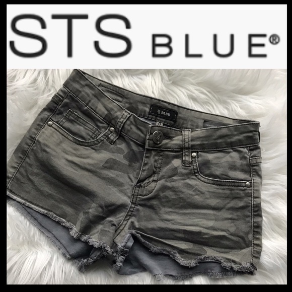 STS Blue | Shorts | Sts Blue High Waist Camo Shorts | Poshmark